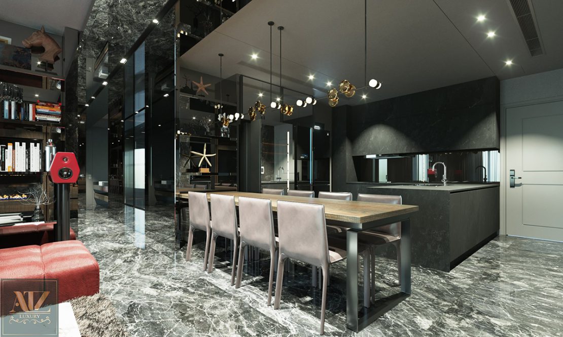 Thiết kế nội thất chung cư 130m2 tại Golden Land Building